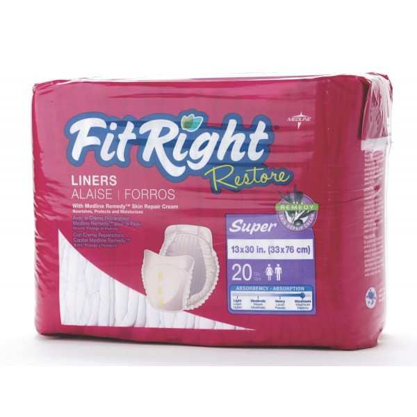 Medline FitRight Liners - 20 Pack | Go Home Medical.com