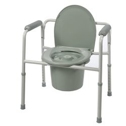 Pro Basics Three-in-One Steel Commode