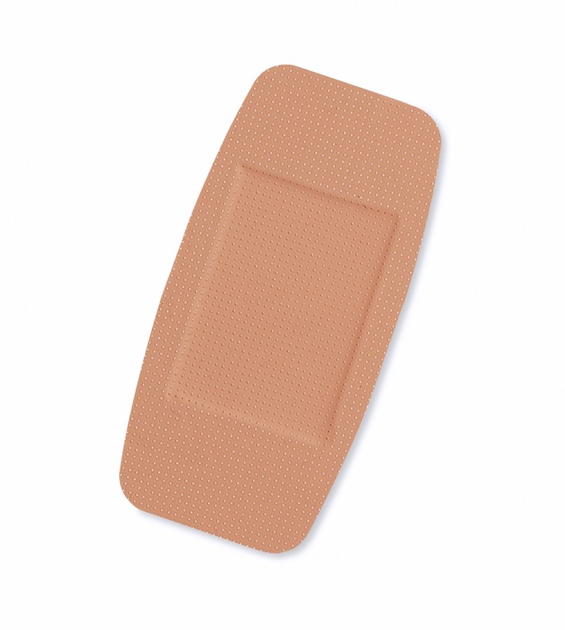 CURAD Plastic Adhesive Bandages - 2" x 4" - Box of 50