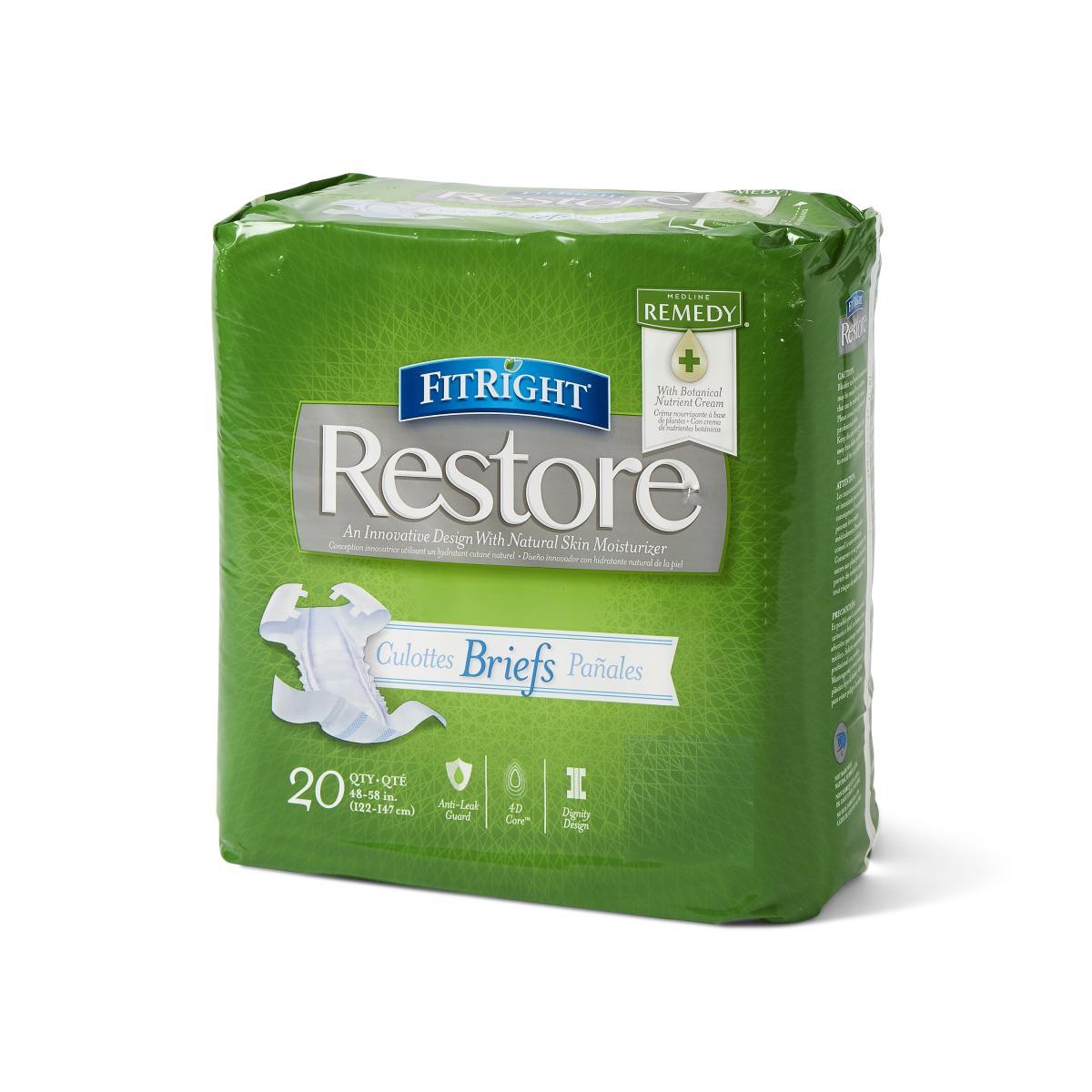 FitRight Restore Ultra Briefs - 20 Pack | Go Home Medical.com
